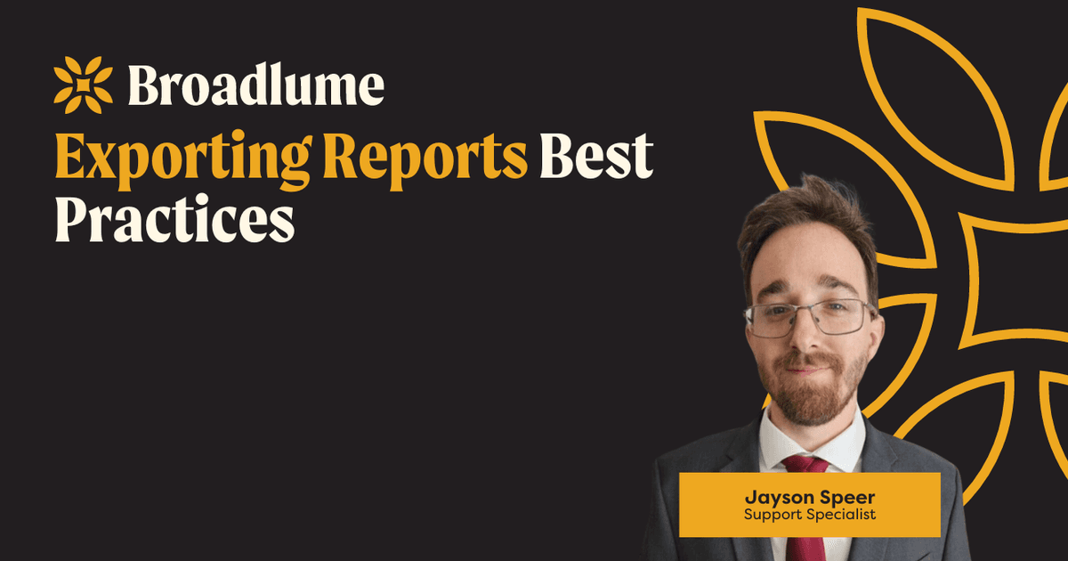 (RECAP) Exporting Reports Best Practices (RECAP) Exporting Reports Best Practices