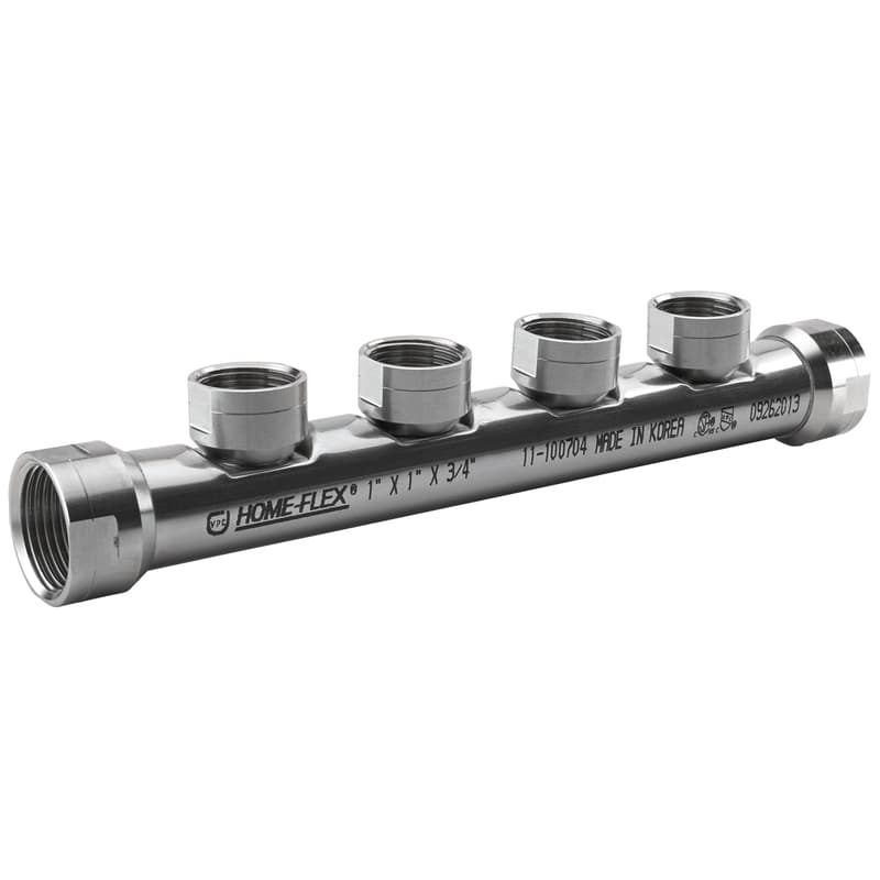Home Flex 1 In X 1 In X 3 4 In CSST Stainless Steel FIPT Manifold home-flex-1-in-x-1-in-x-3-4-in-csst-stainless-steel-fipt-manifold