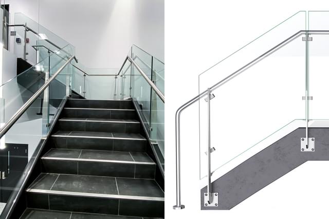 Solo™ Stainless Steel Glass Railing Viva Railings Viva Railings